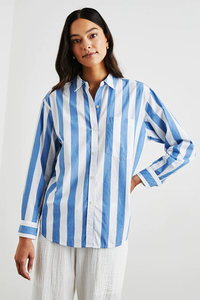 Arlo Shirt in Rue Stripe – Arielle Clothing