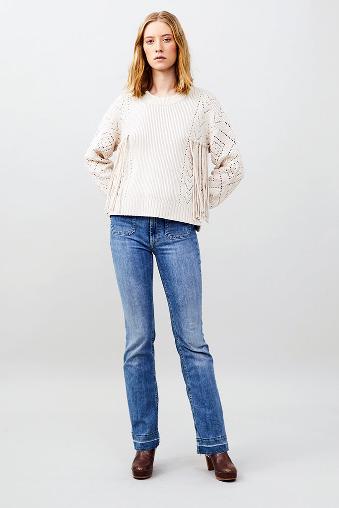 Aurora Sweater in Light Porcelain – Arielle Clothing